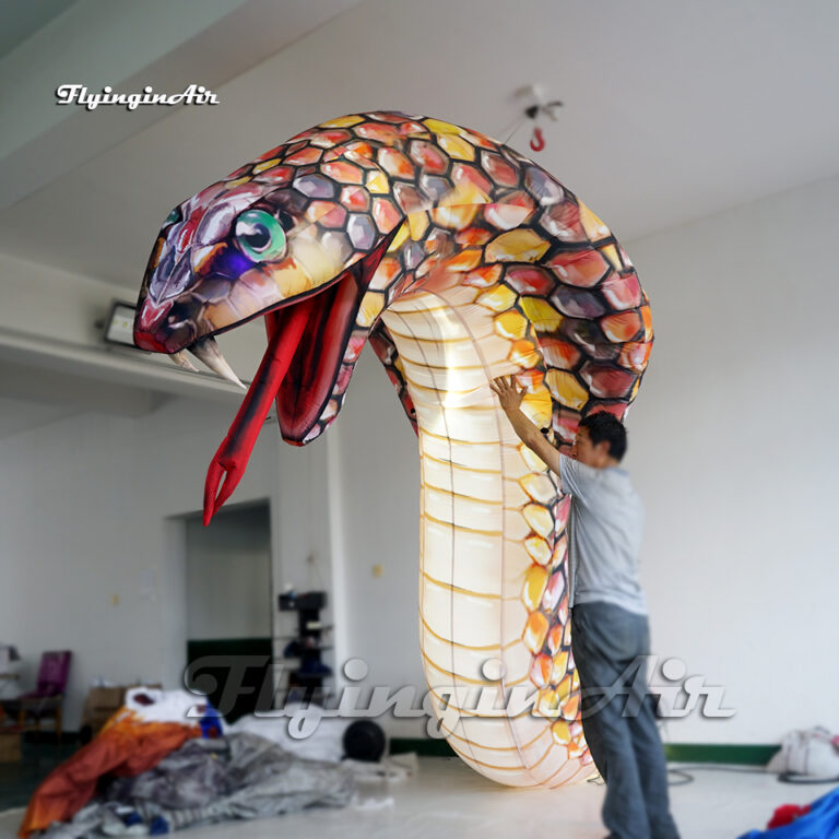 Personalized Lighting Inflatable Snake Balloon Simulated Serpent Model ...