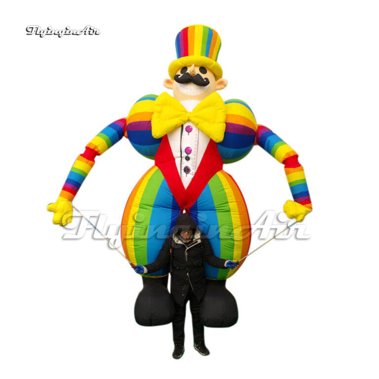 Parade Performance Walking Colorful Inflatable Clown Puppet Wearable ...