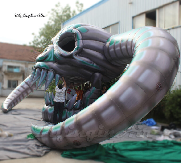 Giant Hanging Inflatable Skull Devil Head 7m Air Blow Up Demon Face For ...