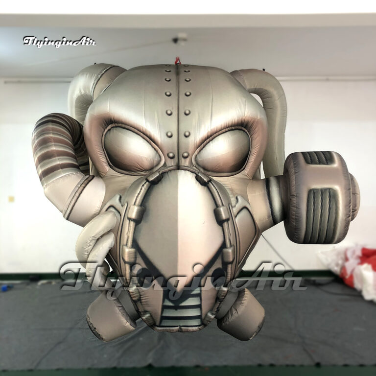 Hanging Inflatable Robot Head Halloween Decorations 3m Air Blow Up ...