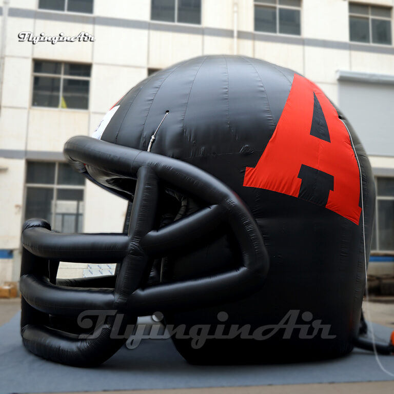 5m Black Inflatable Football Helmet Sport Tunnel For University Events ...