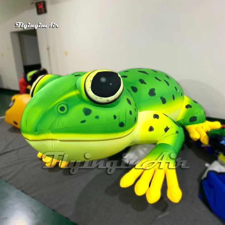Cute Green Inflatable Frog Cartoon Animal Model Blow Up Frog Balloon ...