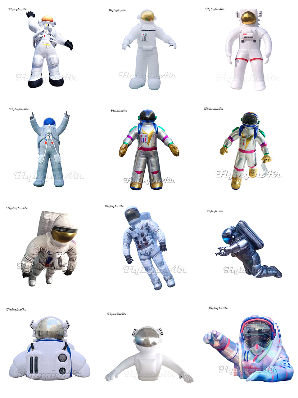 Outdoor Giant Inflatable Astronaut 6m Figure Model Air Blow Up Spaceman ...