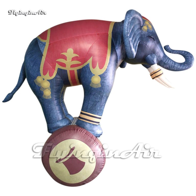Circus Performance Large Inflatable Elephant Balloon With Roller ...