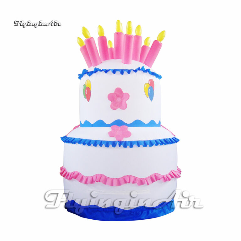 Customized Large Inflatable Cake Model Simulated Airblown Birthday Cake ...