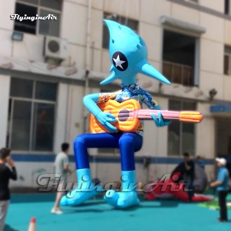 Fantastic Large Blue Inflatable Alien Monster Cartoon Figure Mascot ...