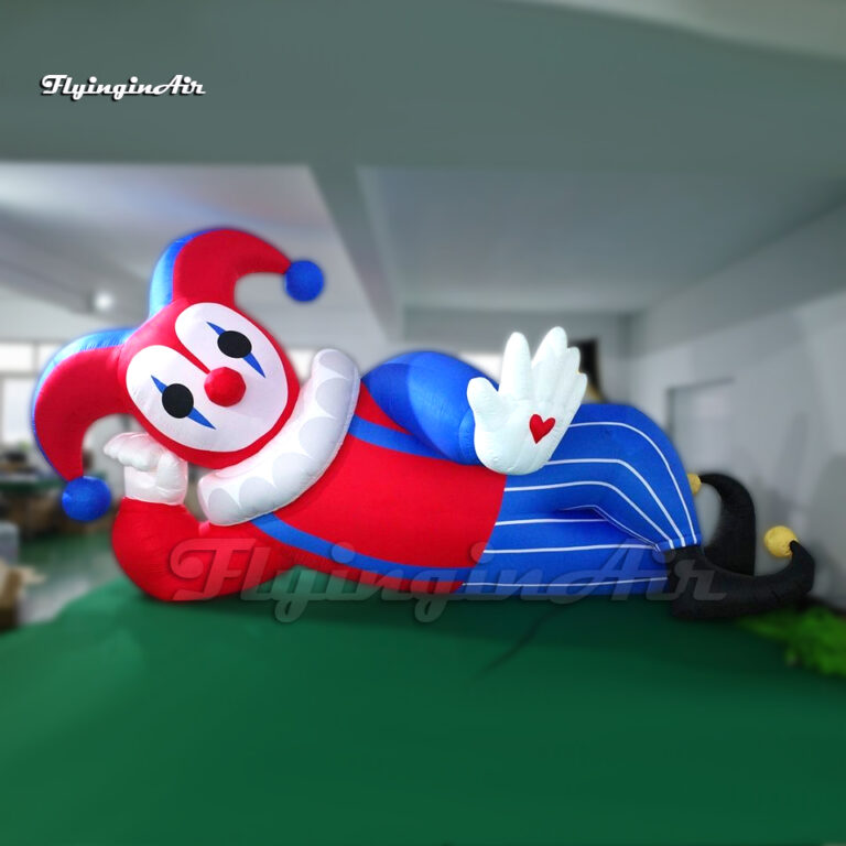 Funny Giant Inflatable Clown Joker Balloon Side Lying Style For Circus ...