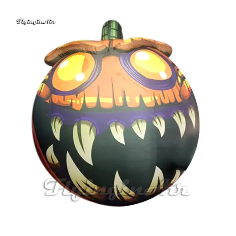 Scary Giant Halloween Inflatable Pumpkin Head Balloon Evil Smiling Jack ...