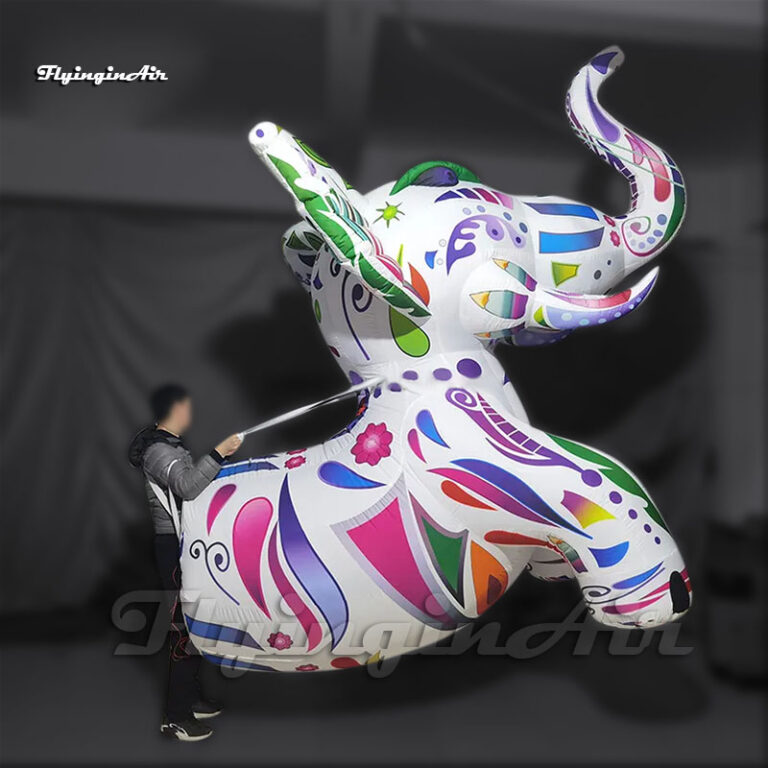 Funny Parade Performance Colorful Walking Inflatable Elephant Costume ...
