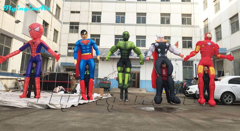 Funny Walking Inflatable Superhero Puppet Air Blow Up Magneto Figure ...