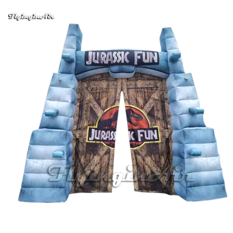 Frozen Inflatable Jurassic Park Gate 4m/6m Height Air Blow Up Dinosaur ...