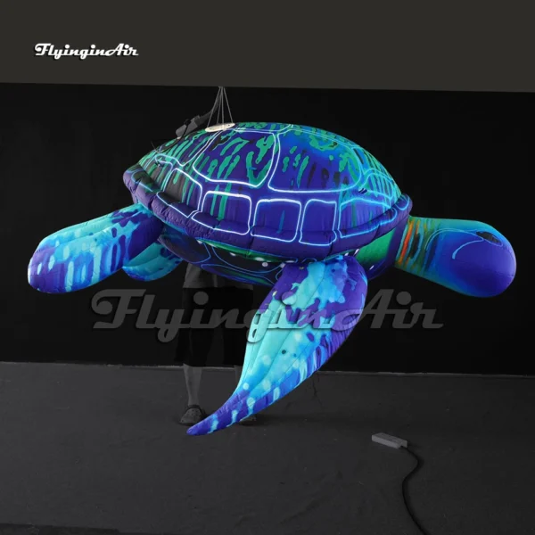 2m/3m Fantastic Hanging Blue Giant Inflatable Sea Turtle Animal Balloon ...