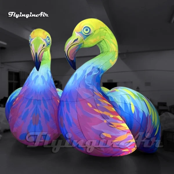 3m/4m/5m High Fantastic Colorful Giant Inflatable Flamingo Animal ...